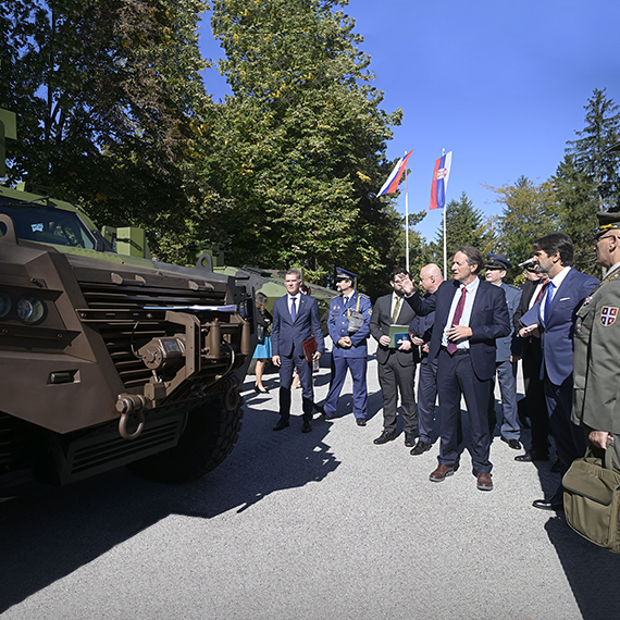 Presentation of 8x8 Armoured Fighting Vehicles Lazar 3 and 4x4 Milosh ...