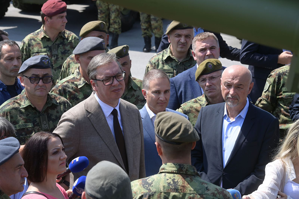 Armament display at the plateau of the Military Academy | Yugoimport