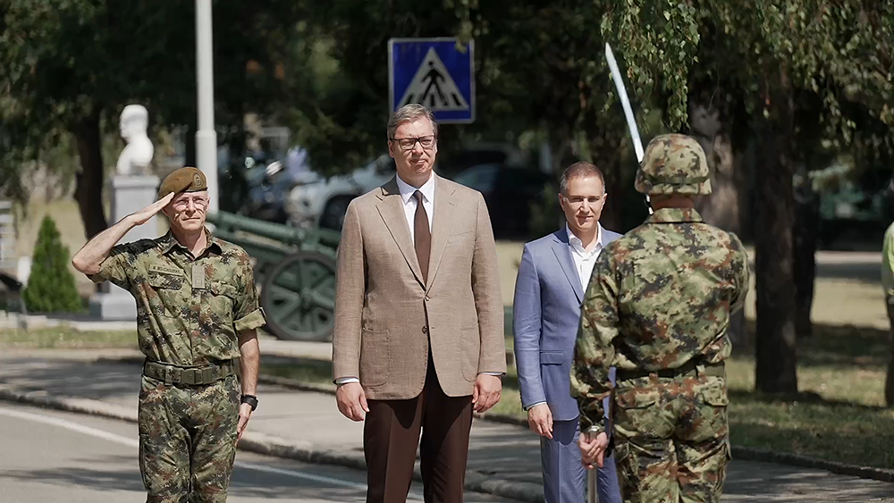 Armament display at the plateau of the Military Academy | Yugoimport