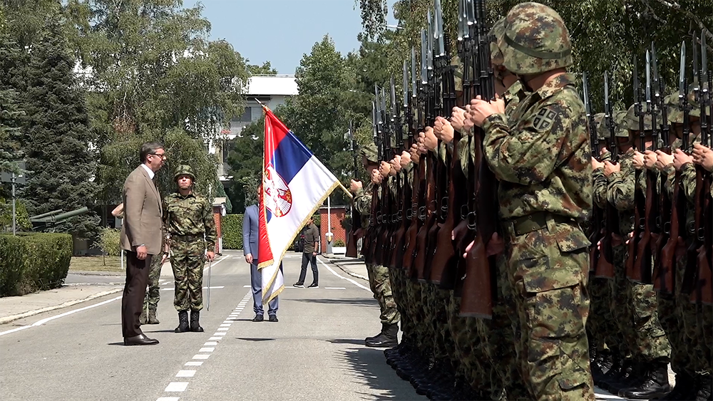 Armament display at the plateau of the Military Academy | Yugoimport