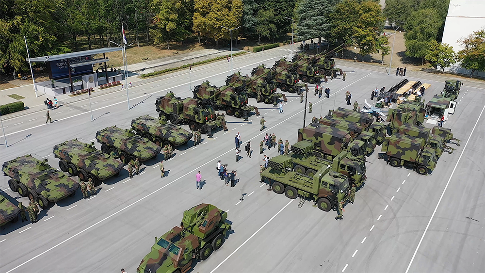 Armament display at the plateau of the Military Academy | Yugoimport