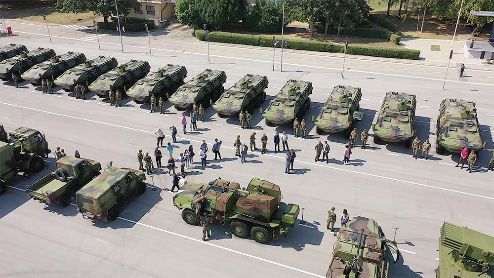 Armament display at the plateau of the Military Academy | Yugoimport