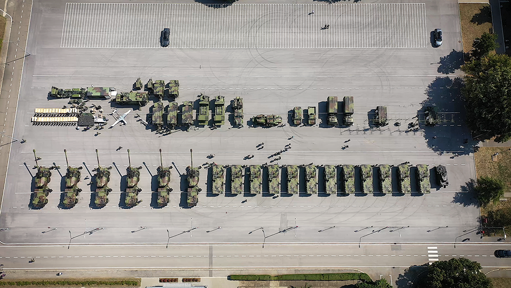 Armament display at the plateau of the Military Academy | Yugoimport
