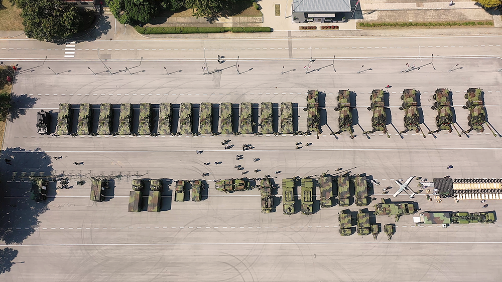 Armament display at the plateau of the Military Academy | Yugoimport