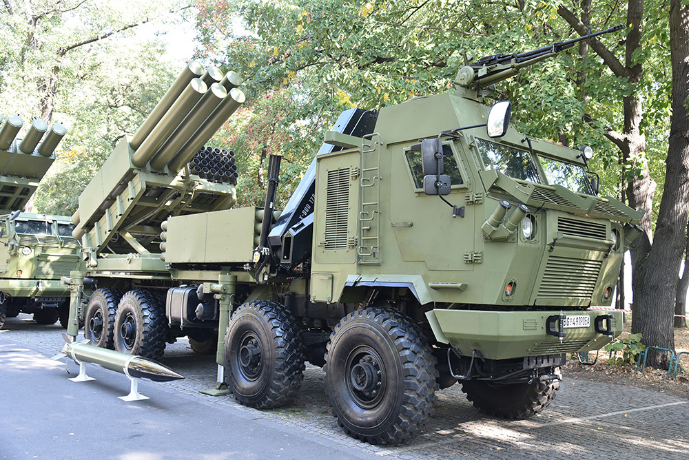 Defence Equipment Showcased at Usce Park to Mark the Serbian Unity ...